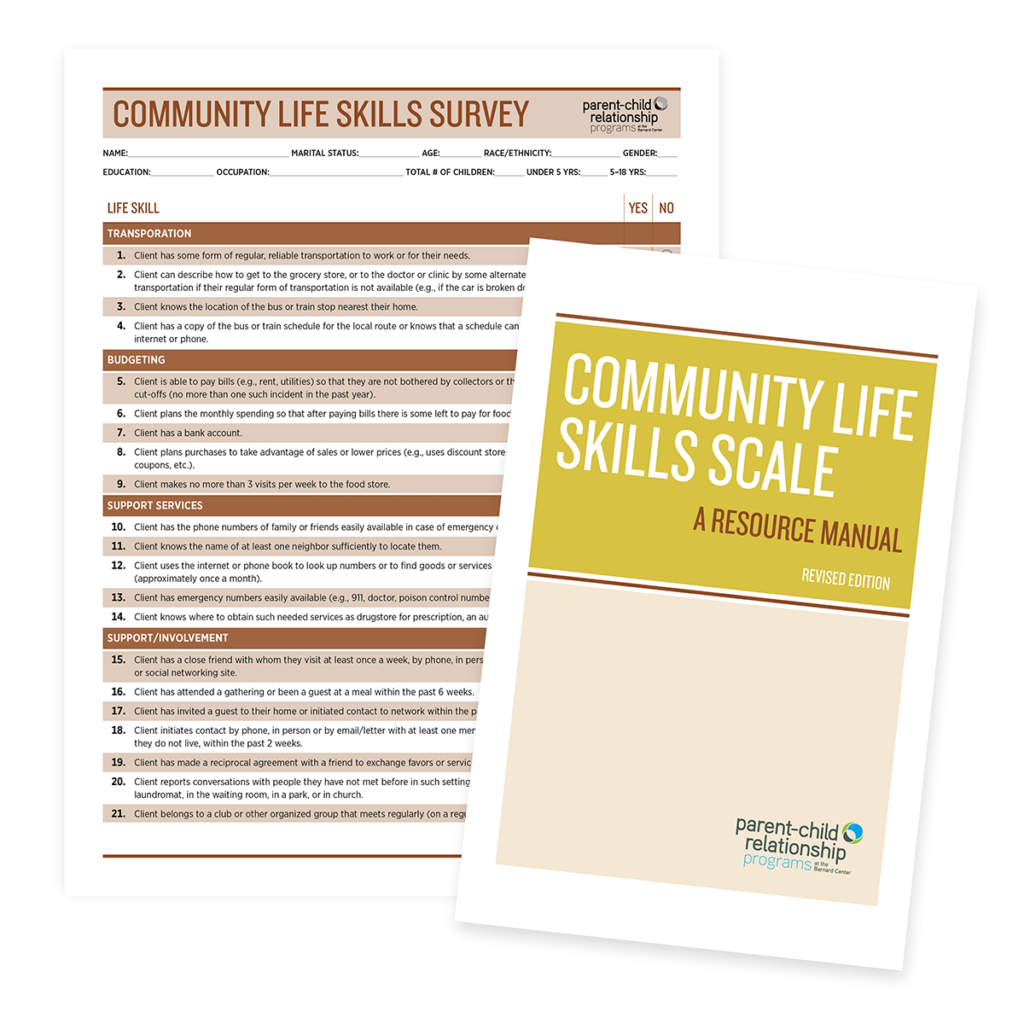Community Life Skills Manual and Scale - Parent-Child Relationship Programs