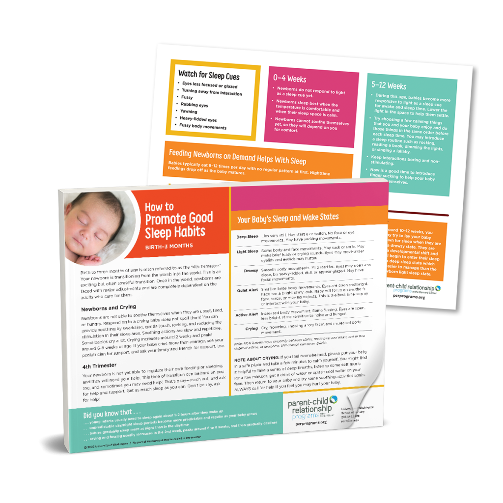 How to Promote Good Sleep Habits - Birth to Three Months - Parent-Child ...
